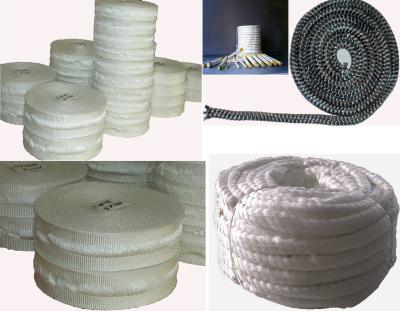 China Heat Insulation 550C Fiberglass Rope For Industrial Furnace Fireplaces Door Heat Seals for sale