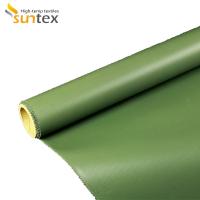 China Excellent Weathering Resistant Silicone Rubber Coated Glass Fiber Fabric Fireproof Cloth Blanket Roll for sale