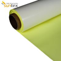 China Excellent Weathering Resistant Silicone Rubber Coated Glass Fiber Fabric Fireproof Cloth Blanket Roll for sale
