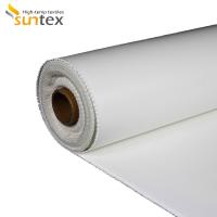China Excellent Weathering Resistant Silicone Rubber Coated Glass Fiber Fabric Fireproof Cloth Blanket Roll for sale