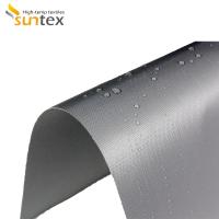 China Excellent Weathering Resistant Silicone Rubber Coated Glass Fiber Fabric Fireproof Cloth Blanket Roll for sale