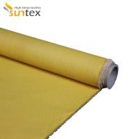 China Excellent Weathering Resistant Silicone Rubber Coated Glass Fiber Fabric Fireproof Cloth Blanket Roll for sale