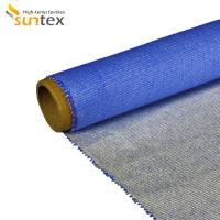 China Excellent Weathering Resistant Silicone Rubber Coated Glass Fiber Fabric Fireproof Cloth Blanket Roll for sale
