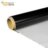 China Excellent Weathering Resistant Silicone Rubber Coated Glass Fiber Fabric Fireproof Cloth Blanket Roll for sale