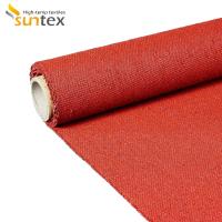 China Excellent Weathering Resistant Silicone Rubber Coated Glass Fiber Fabric Fireproof Cloth Blanket Roll for sale