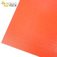 China Expansion Joints 0.4mm Silicone Coated Glass Fiber Fabric for sale