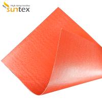 China Expansion Joints 0.4mm Silicone Coated Glass Fiber Fabric for sale