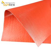China Expansion Joints 0.4mm Silicone Coated Glass Fiber Fabric for sale