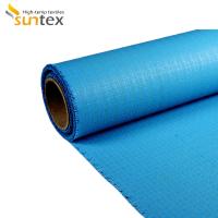 China High Silica Fabrics Fire Proof Silicone Rubber Coated Fiberglass Fabric Cloth for sale