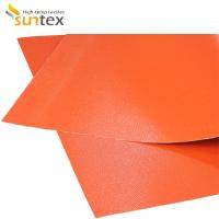 China 1. Heat-Resistant E-Glass Silicone-Coated Fiberglass Fabric (850g/m²) for sale