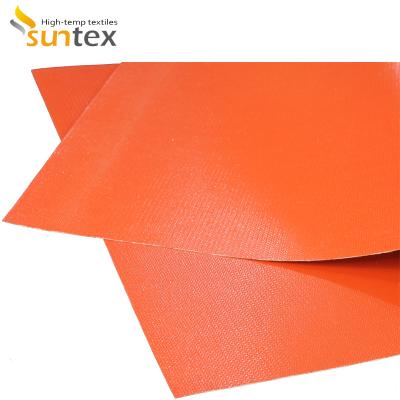 China 1. Heat-Resistant E-Glass Silicone-Coated Fiberglass Fabric (850g/m²) for sale
