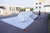 China 6X8m Grey Electric Vehicle Fire Blanket, Heat Resistant Fiberglass for sale
