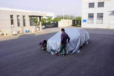 China 6X8m Grey Electric Vehicle Fire Blanket, Heat Resistant Fiberglass for sale