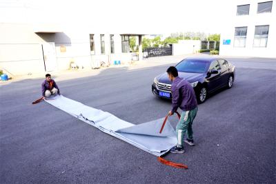 China Gray EV Car Fire Blanket with 550℃/1000℃ Thermal Resistance for Oxygen Deprivation Fire Safety for sale
