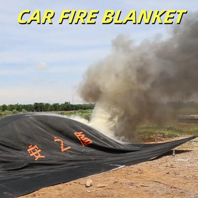China EV Car Fire Blanket Gray 550℃ Heat Resistant for Vehicles for sale