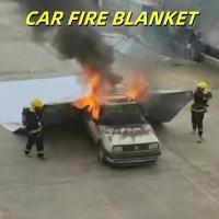China EV Car Fire Blanket Gray 550℃ Heat Resistant for Lithium Battery Fires for sale