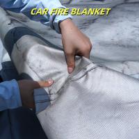 China Gray EV Car Fire Blanket Heat Resistant 550℃ to 1000℃ for sale