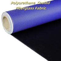 China Fireproof PU Coated Fiberglass Fabric 460gsm for Fire Blankets for sale