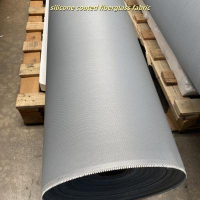 China Silicone Coated Fiberglass Fabric Fireproof Heat Resistant 850g/m2 for sale