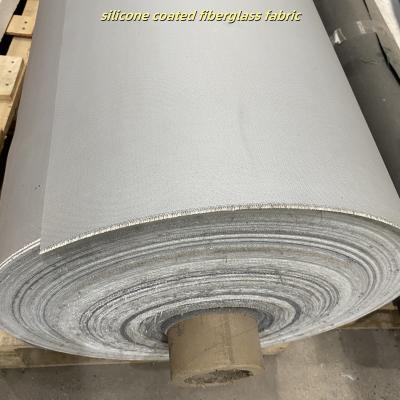 China Silicone Coated Fiberglass Fabric Heat Resistant Fireproof Cloth for sale