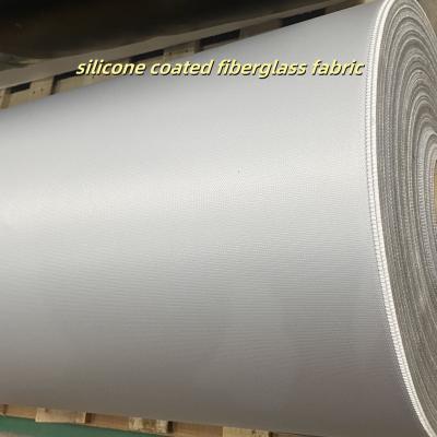 China Silicone Coated Fiberglass Fabric Fireproof Heat Resistant 850g/m2 for sale