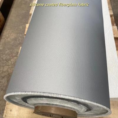 China Silicone Coated Fiberglass Fabric Fireproof Heat Resistant 850g/m2 for sale