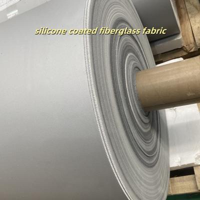 China Silicone Coated Fiberglass Fabric Heat Resistant Fireproof Cloth for sale