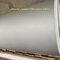 China Silicone Coated Fiberglass Fabric E-Glass Fireproof Heat Resistant for sale