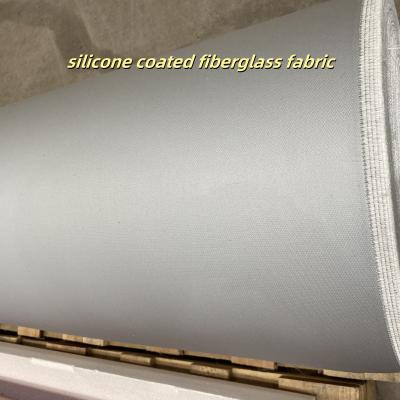 China Silicone Coated Fiberglass Fabric E-Glass Fireproof Heat Resistant for sale