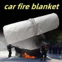 China EV Car Fire Blanket Gray 550℃ Thermal Resistance for sale