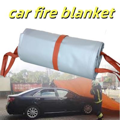 China EV Car Fire Blanket Gray 550℃ Thermal Resistance for sale