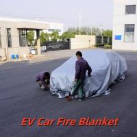 China EV Car Fire Blanket Gray 550℃ Thermal Resistance for Lithium Battery Fires for sale