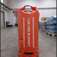 China Gray Fiberglass EV Fire Blanket Resists 1000°C High Temperature for sale