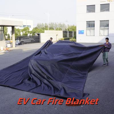 China EV Car Fire Blanket Gray 550℃ Thermal Resistance for sale
