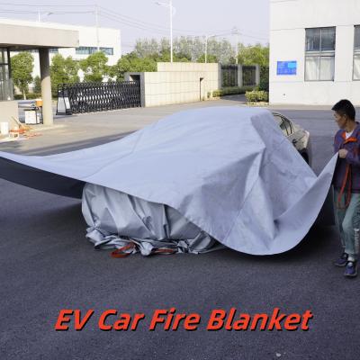 China Gray EV Fire Blanket 550℃ Thermal Resistance for Lithium Battery Fires for sale