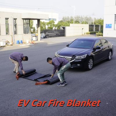 China EV Fire Blanket Gray 550℃ Thermal Resistance for Logistics for sale