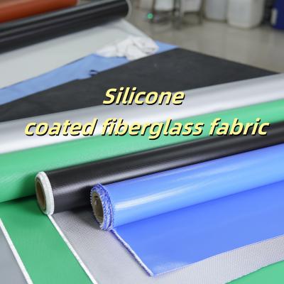 China Silicone Coated Fiberglass Fabric 400 g/sqm, 0.3mm Thickness for sale