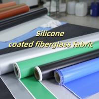 China Silicone Coated Fiberglass Fabric 400 g/sqm -50C to 500C Fire Retardant for sale