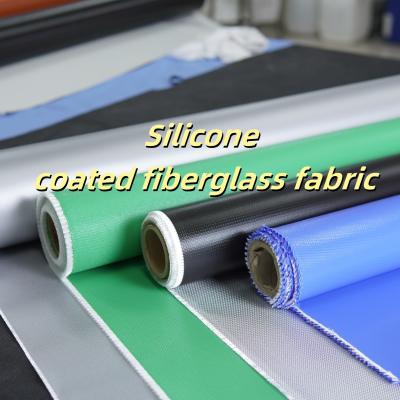 China Silicone Coated Fiberglass Fabric 400 g/sqm -50C to 500C for sale