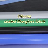 China Fire Retardant Silicone Coated Fiberglass Fabric 0.3mm 400 g/sqm for sale