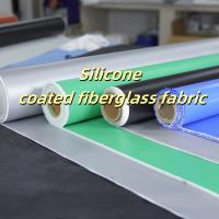 China Silicone Coated Fiberglass Fabric 400 g/sqm -50C to 500C for sale
