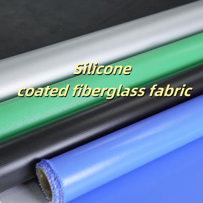 China Silicone Coated Fiberglass Fabric 400 g/sqm 0.3mm Thickness for sale