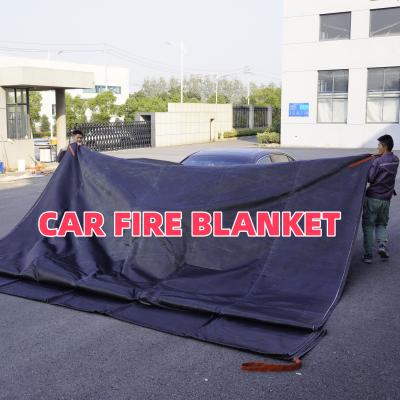 China EV Fire Blanket Kit Gray 550℃ Thermal Resistance for sale
