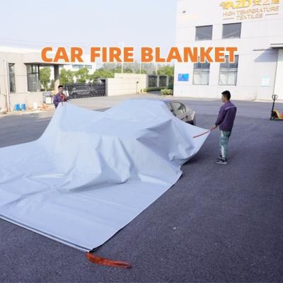 China EV Fire Blanket Gray 550℃ Thermal Resistance for Lithium Battery Fires for sale