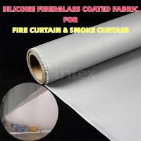 China PU FIBERGLASS COATED FABRIC FOR FIRECURTAIN & SMOKE CURTAIN for sale