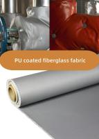 China PU Coated Glass Fabric for Reusable Insulation Blankets & Pads for sale
