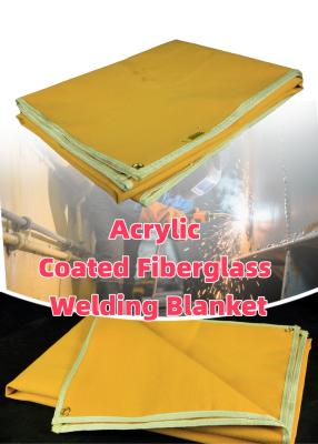 China Acrylic coated fiberglass fabric Welding Curtains & Blanket for sale