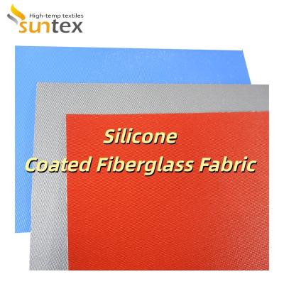 China Fire Prevention High Temperature Protection Silicone Coated Fiberglass Fabric with Corrosion Resistance for Industrial Applications for sale