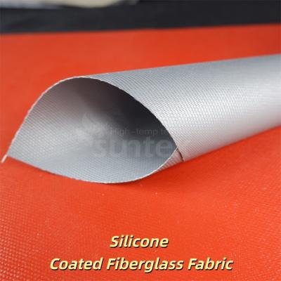 China Water Repellent Anti-Aging Silicone Coated Fiberglass Fabric with Good Mechanical Properties for Industrial Use for sale
