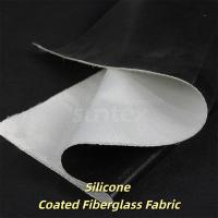 China Industrial Strength Silicone Coated Fiberglass Fabric with Superior Heat Resistance Up to 260°C, 0.3 mm Thickness, and 400 g/sqm Weight for sale